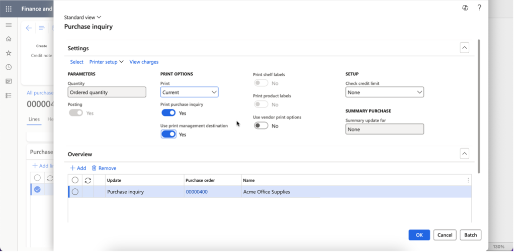 How to Create a Purchase Inquiry in D365FO - SysBrilliance | Dynamics ...
