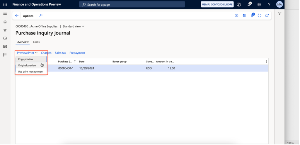 How to Create a Purchase Inquiry in D365FO - SysBrilliance | Dynamics ...