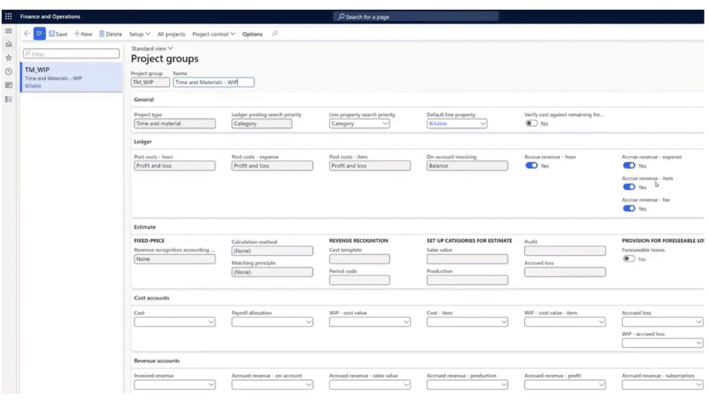 Project Management and Accounting in D365 F&O: An Overview for Project ...